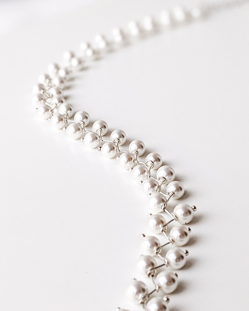 Zigzag - Colier Chocker / Bratara Perle Mallorca – Boemo